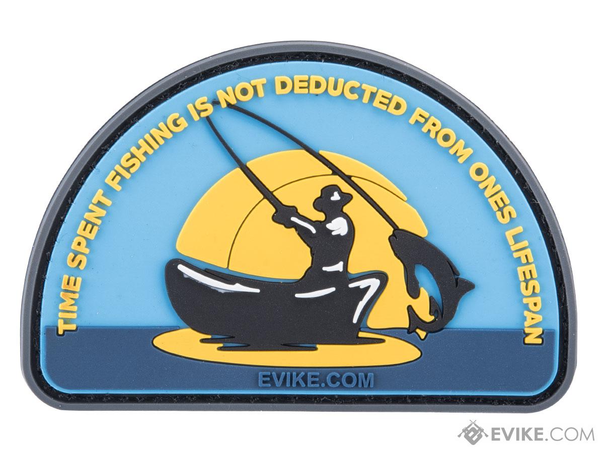 Evike.com "Time Spent Fishing" PVC Morale Patch, Tactical Gear/Apparel ...