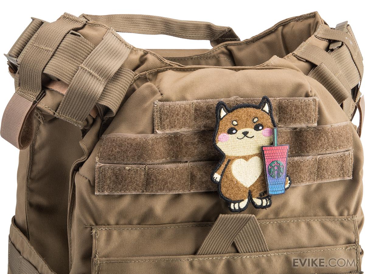 Evike.com "Doge Tea Cup" PVC Morale Patch, Tactical Gear/Apparel, Patches