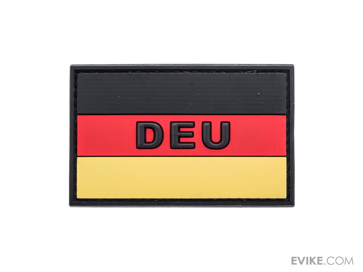 Evike.com German PVC Flag Patch w/ Country Code, Tactical Gear/Apparel, Patches