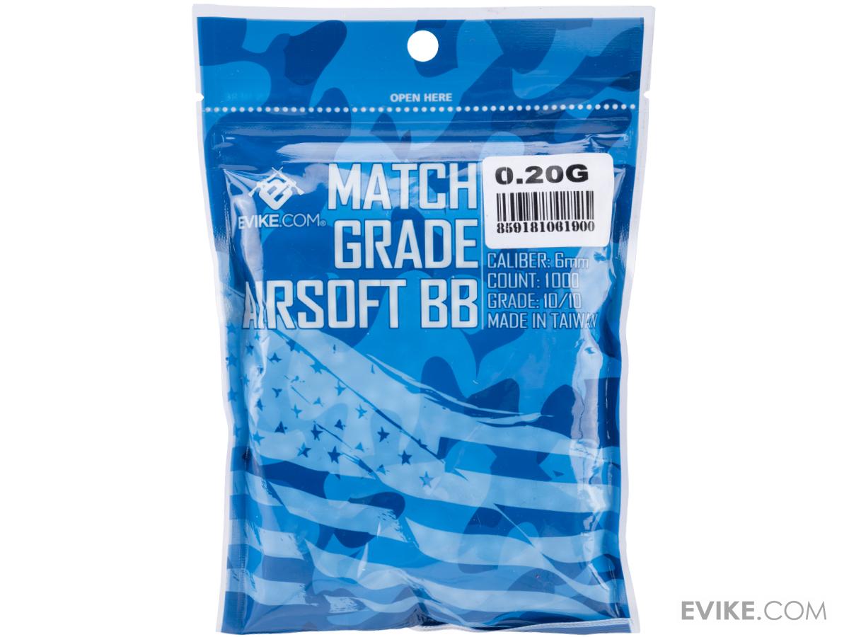 Evike.com Match Grade 6mm Airsoft BBs - 1000 Rounds (Weight: .20g ...