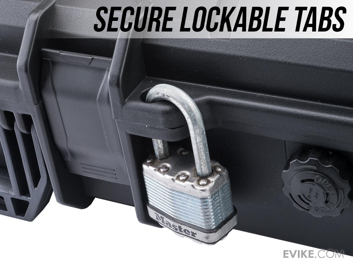 Evike.com Stackable Rolling Rifle Case w/ Customizable Grid Foam (Model ...