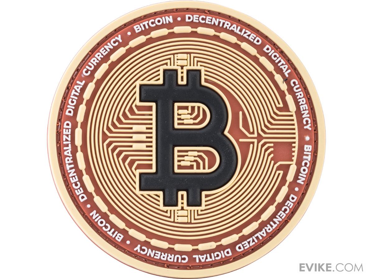 Evike.com 3D Cryptocurrency PVC Morale Patch (Color: Bitcoin / Tan), Tactical Gear/Apparel, Patches