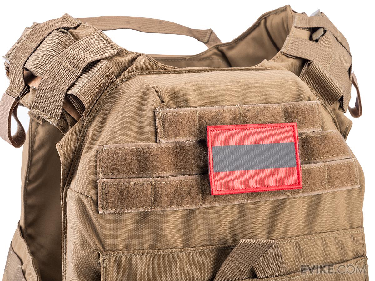 Evike.com IR Reflective Nylon Embroidered Patch (Color: Red / Short ...