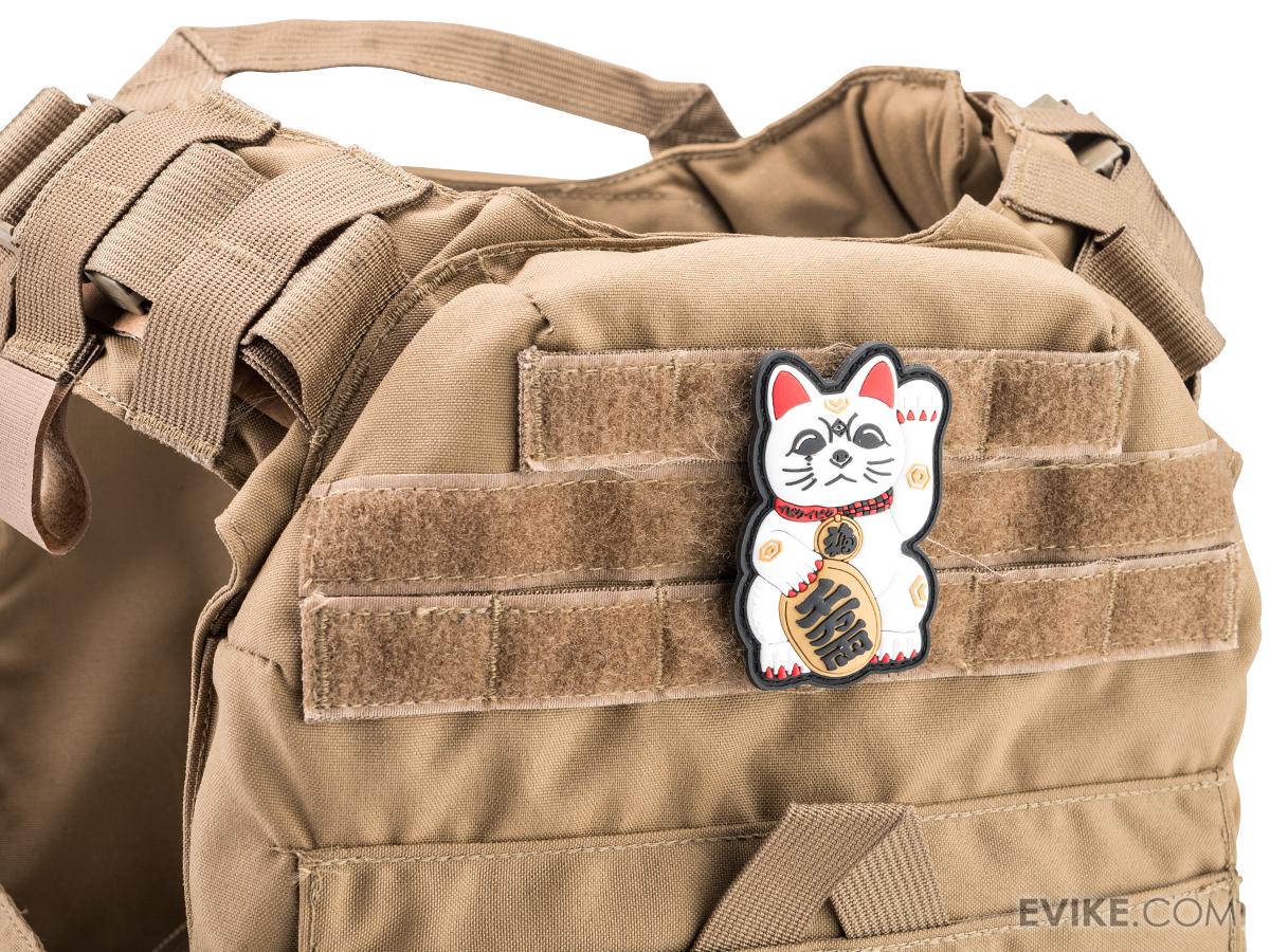 Evike.com "Lucky Cat" PVC Morale Patch, Tactical Gear/Apparel, Patches