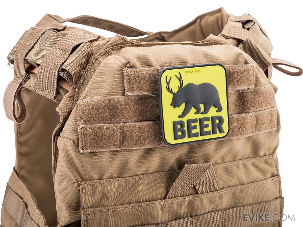 Evike.com "Bear Deer (BEER)" PVC Morale Patch, Tactical Gear/Apparel ...