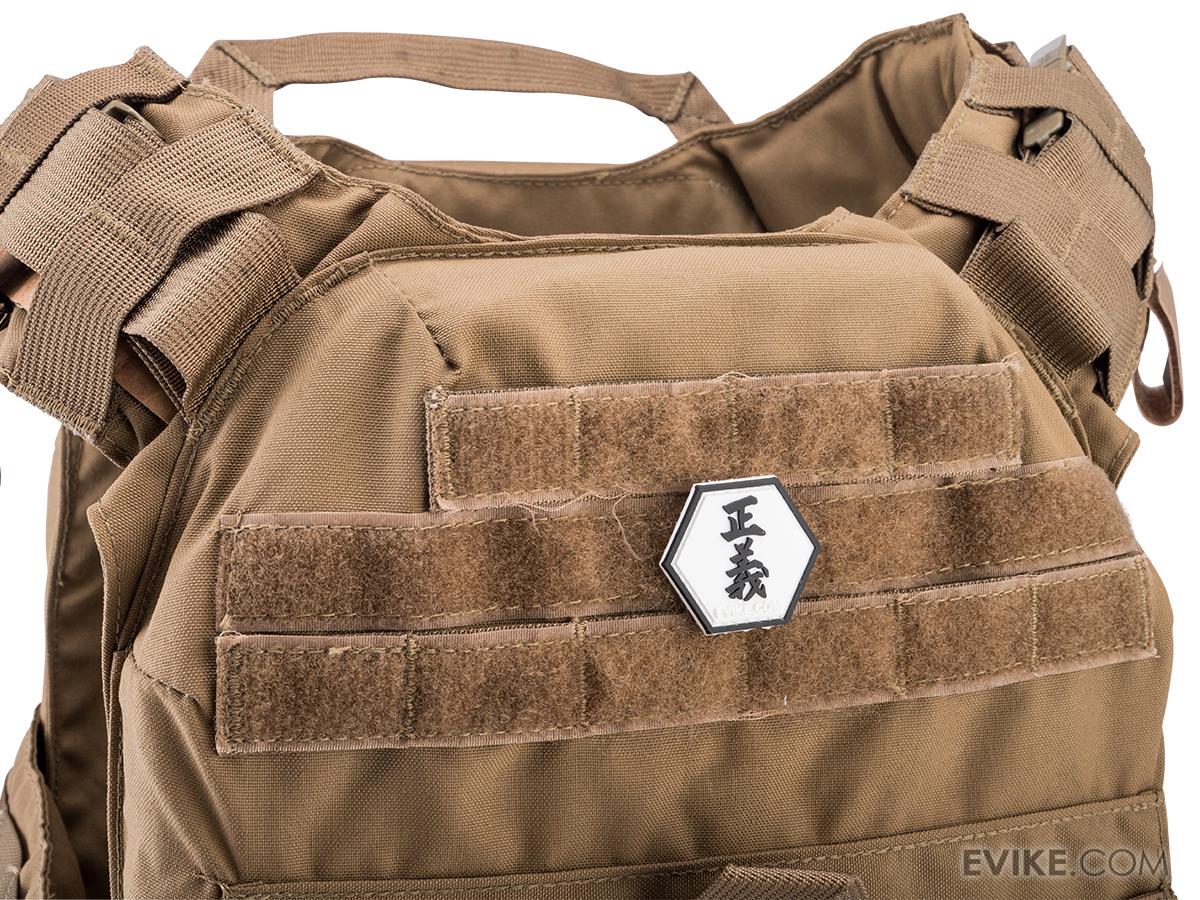 "Operator Profile PVC Hex Patch" Asian Characters Series 2 (Model: Justice), Tactical Gear ...