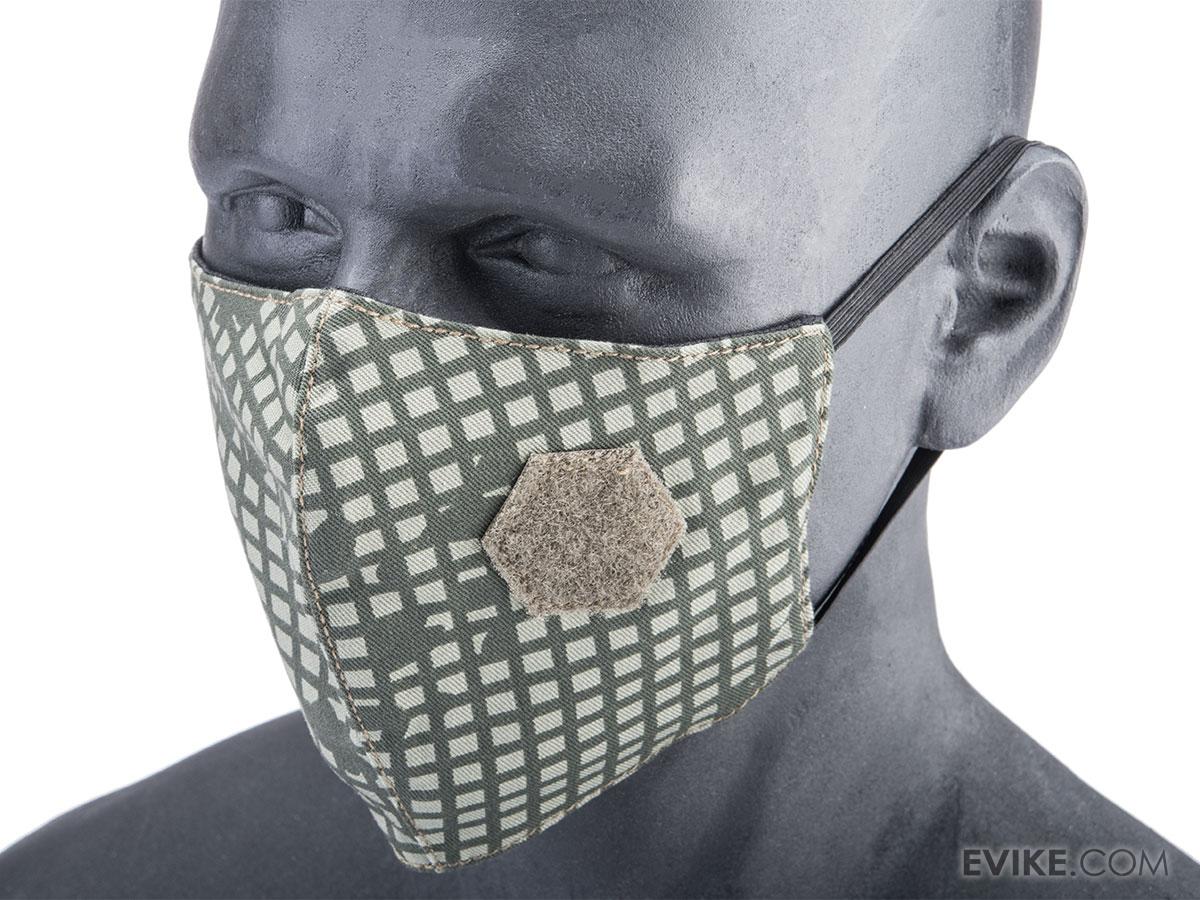 Evike.com Reusable Ripstop Face Mask w/ Hook-and-Loop Hex Patch Panel (Color: Multicam), Evike ...