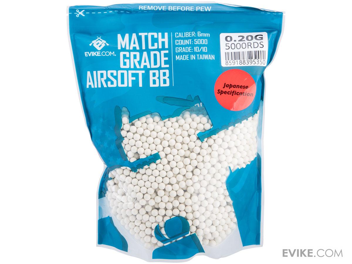 Evike.com MAX Precision Japanese Spec. 6mm Airsoft BBs (Weight: .20g / 5000 Rounds / White ...