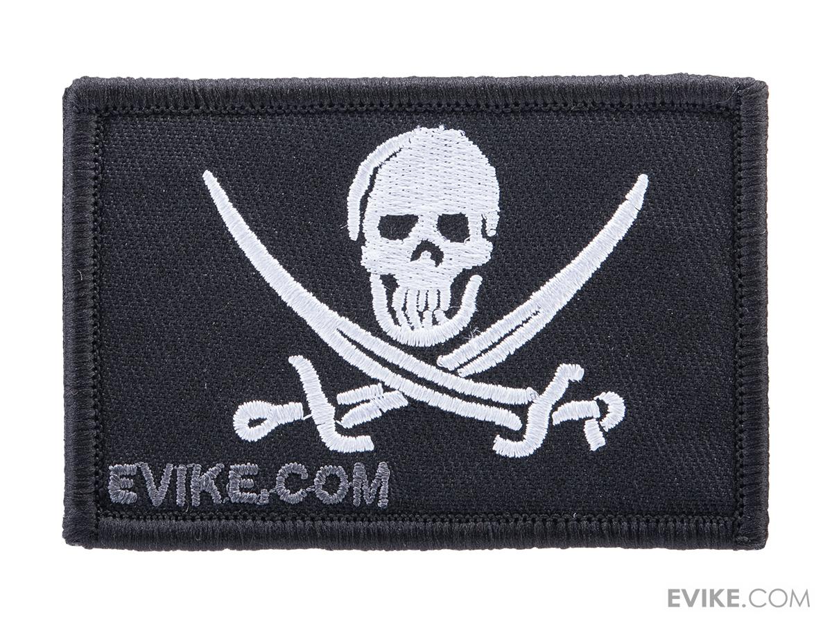 Evike.com Pirate's Flag 3" x 2" Embroidered Morale Patch Series (Model ...