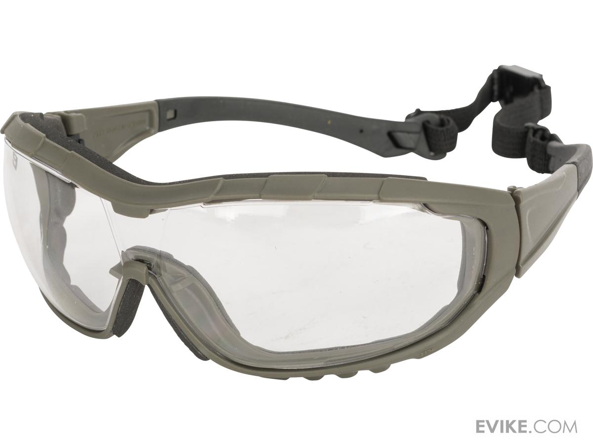 Evike.com ANSI Rated Axis Tactical Goggles (Color: Green Frame / Clear ...