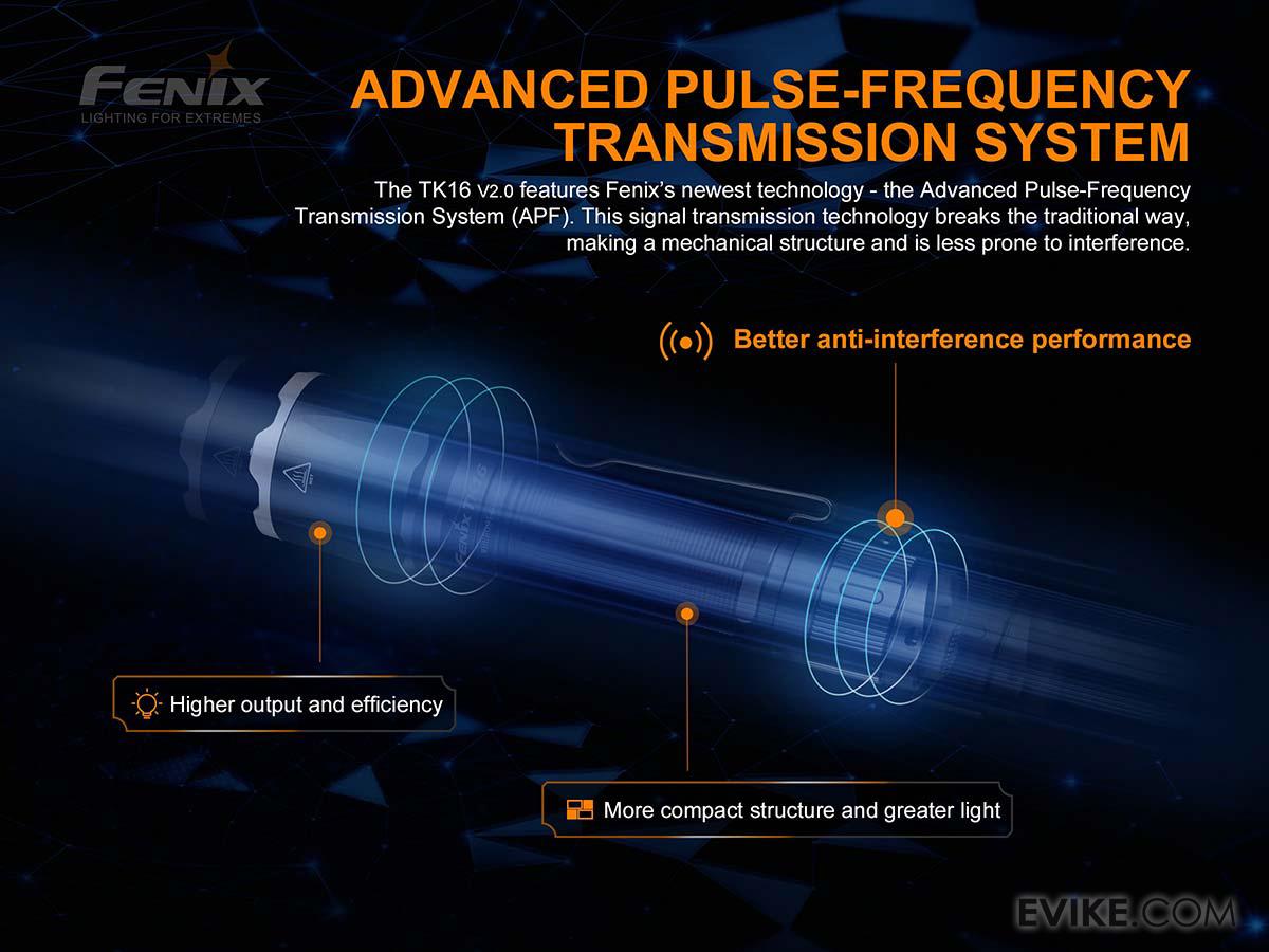 Fenix TK16 V2.0 LED Flashlight Tactical Flashlight (Color: Evike ...