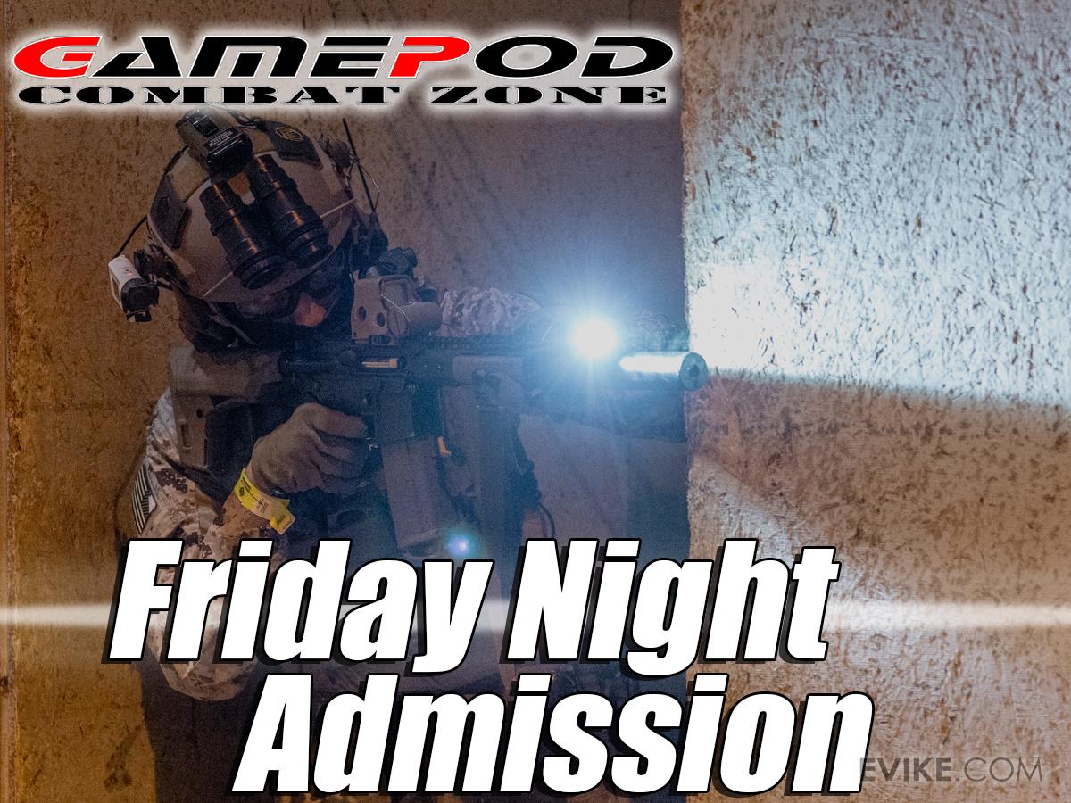 Gamepod Combat Zone Field Admission Pass (Ticket: Friday Night Ops ...