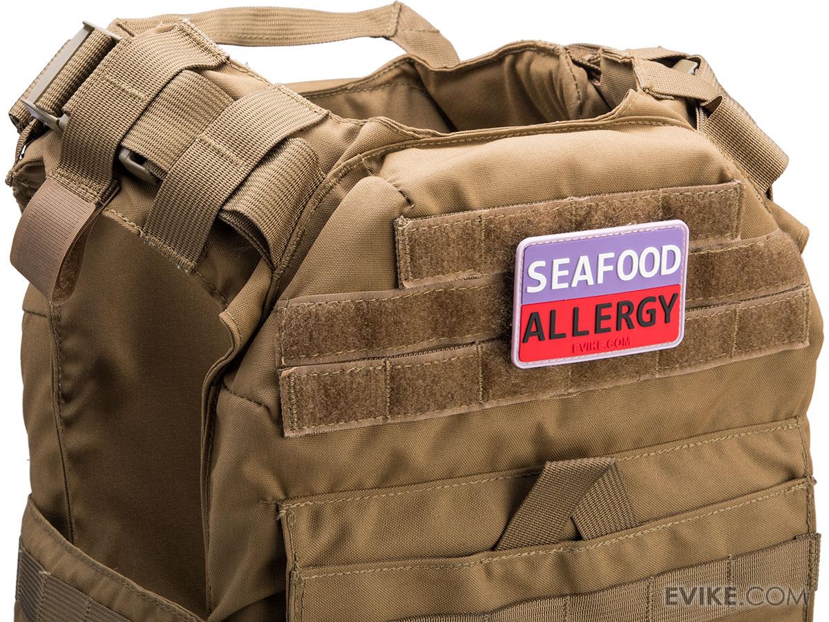 "Seafood Allergy" PVC Medical Patch, Tactical Gear/Apparel, Patches ...
