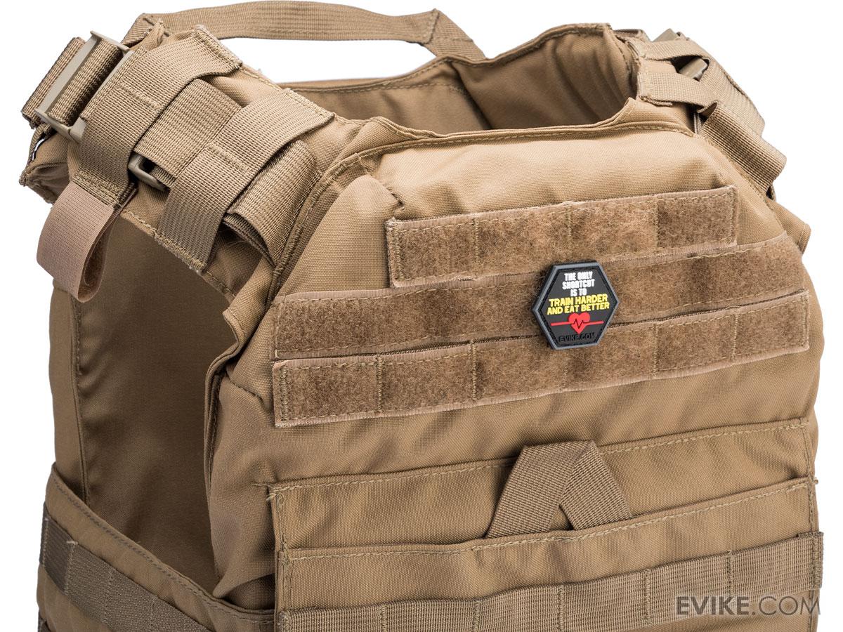 "Operator Profile PVC Hex Patch" Gym Series (Style: Train Harder Eat ...