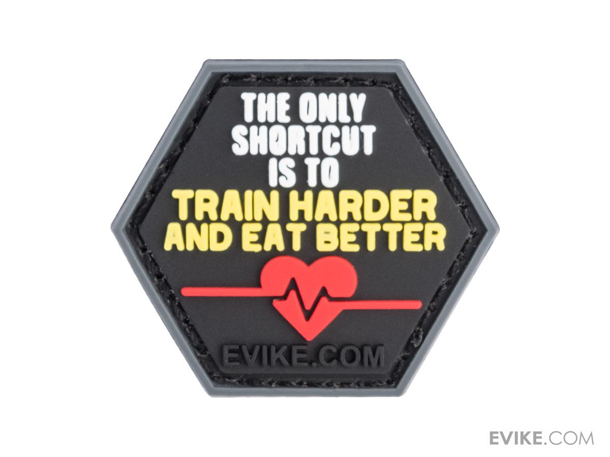 "Operator Profile PVC Hex Patch" Gym Series (Style: Train Harder Eat ...