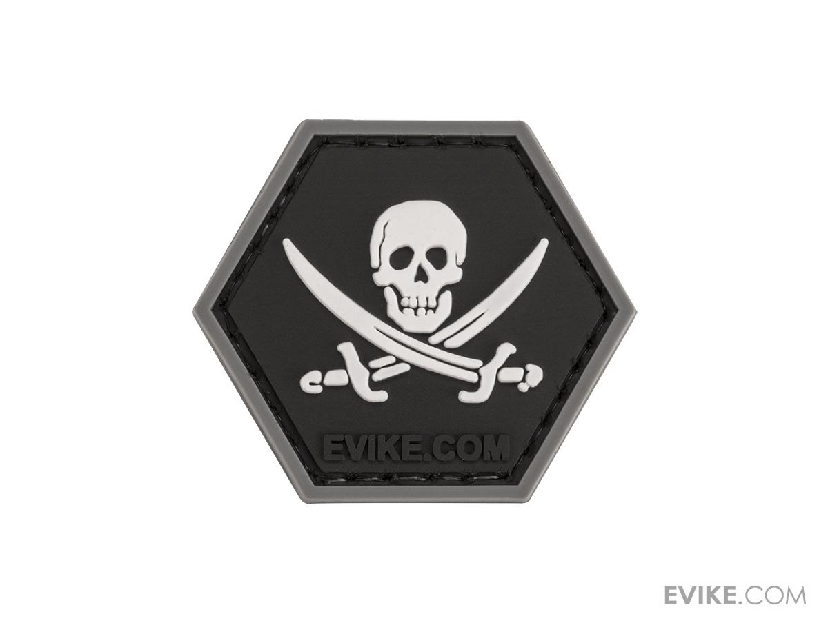 "Operator Profile PVC Hex Patch" Spooky Series (Style: Jolly Roger ...