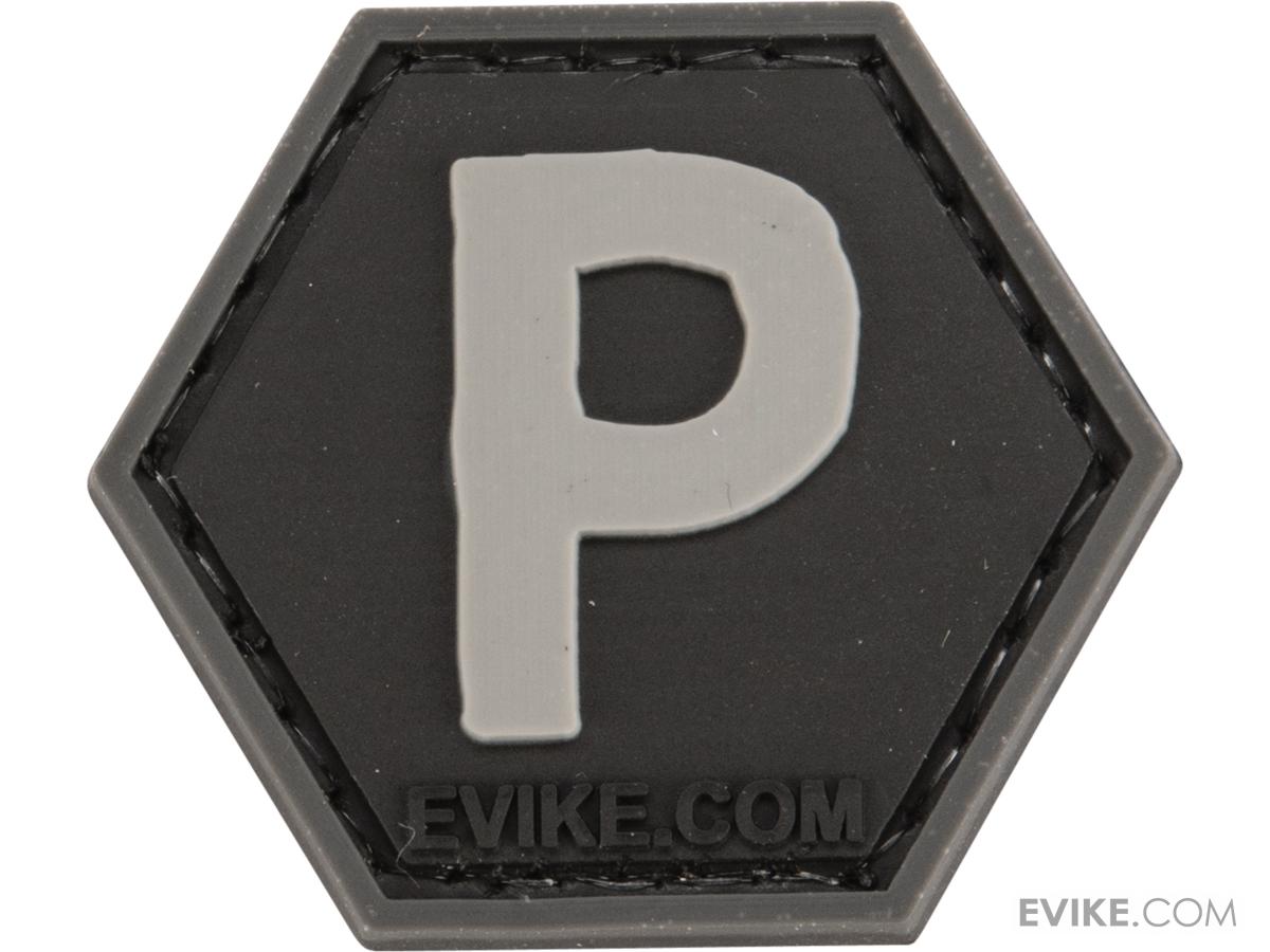 "Operator Profile PVC Hex Patch" - Alphabet Series (Letter: P ...