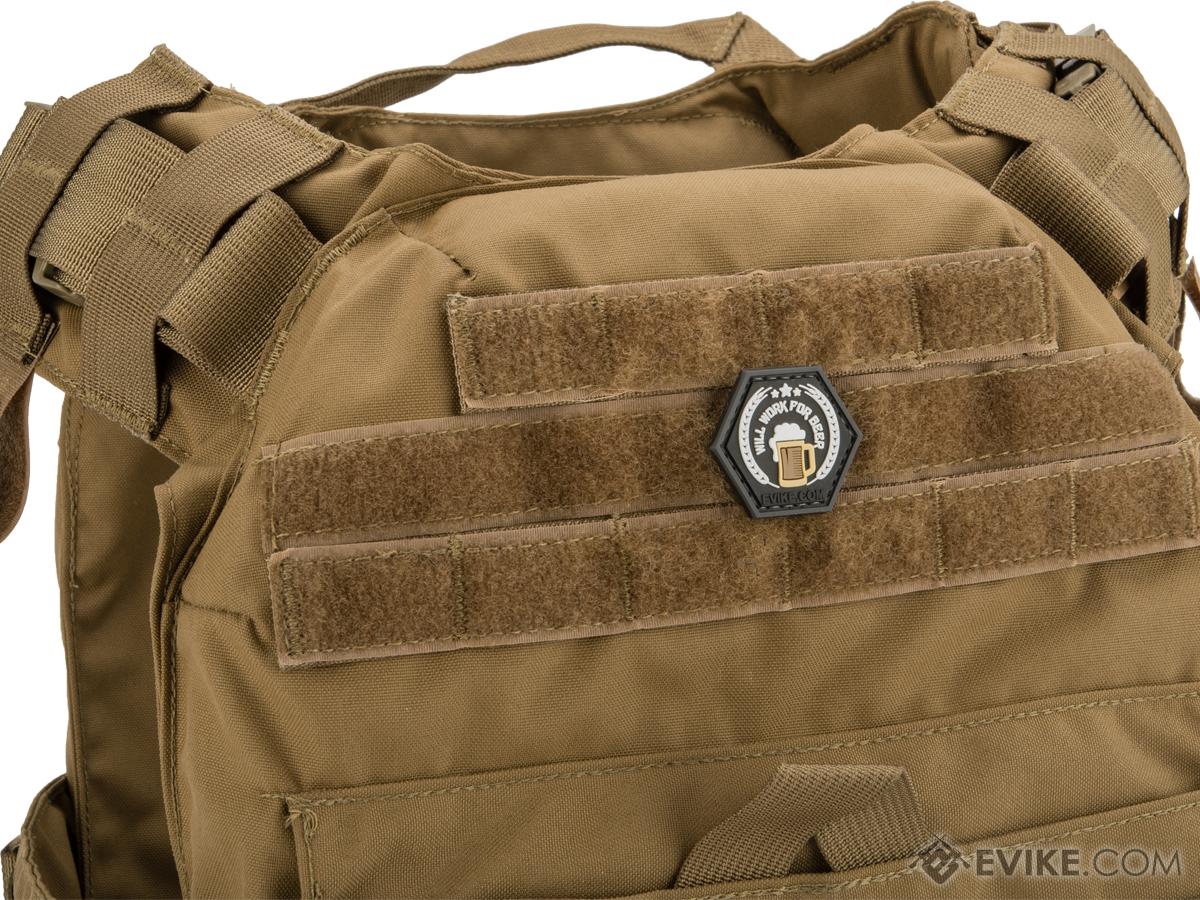 "Operator Profile PVC Hex Patch" Catchphrase Series 2 (Style: Will Work For Beer), Tactical Gear ...