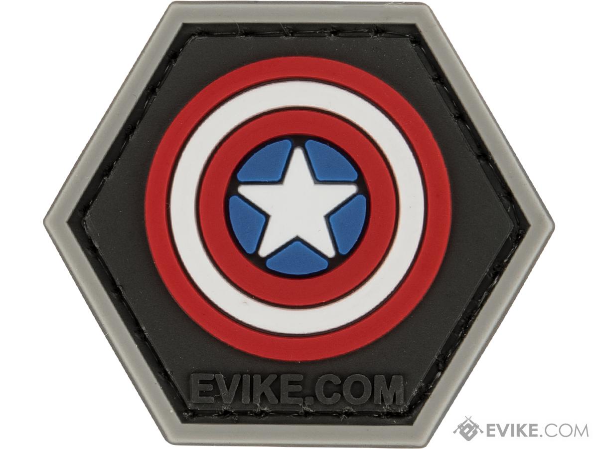 "Operator Profile PVC Hex Patch" Comics Series 1 (Style: Captain - Red ...