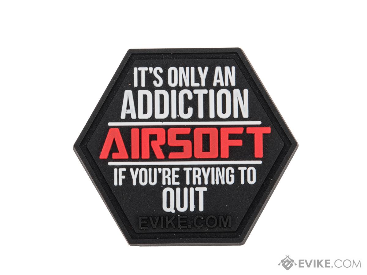 "Operator Profile PVC Hex Patch" iAirsoft Series 1 (Model: Airsoft Addiction / Red), Tactical ...