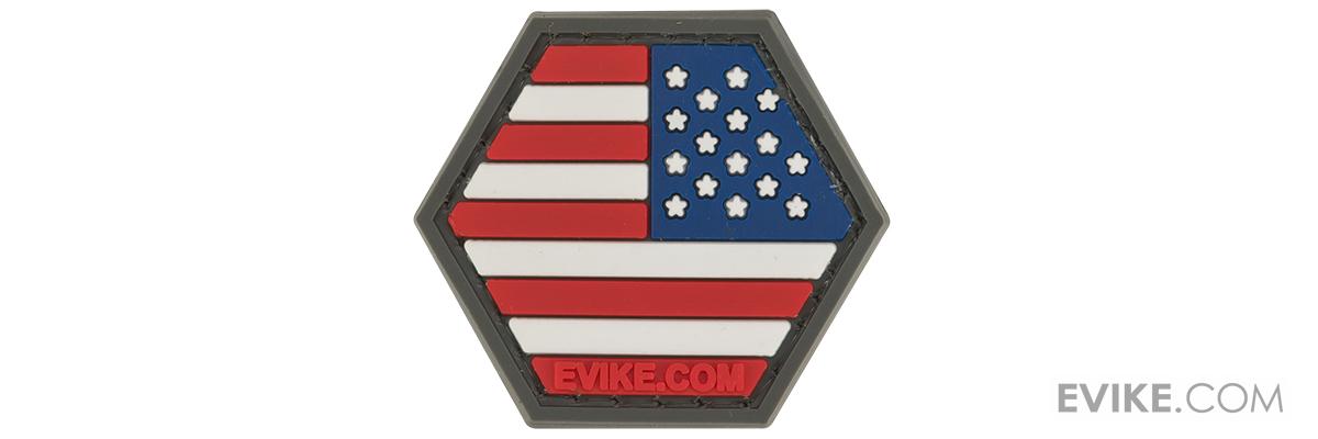 "Operator Profile PVC Hex Patch" American Flag Series (Color: Full Color / Reverse), Tactical ...