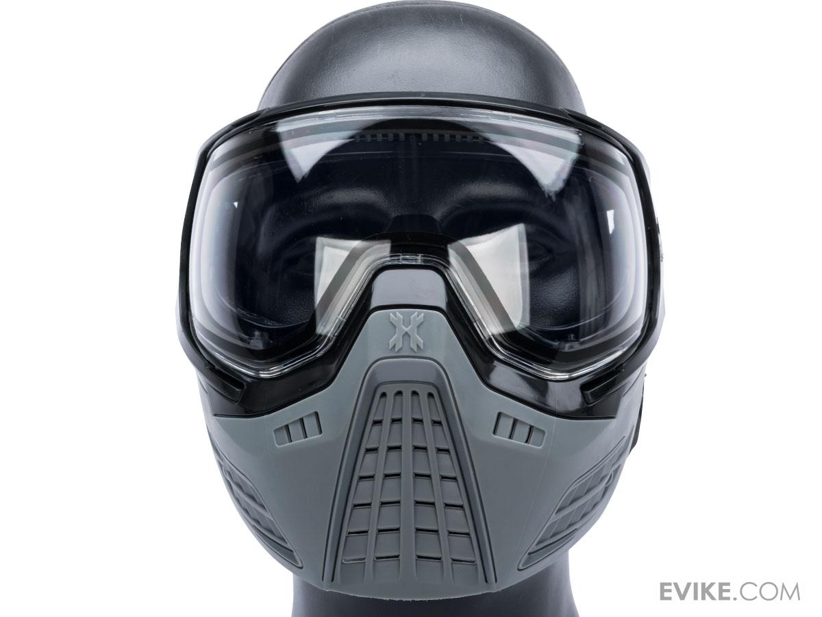 HK Army KLR Full Face Mask w/ Evike.com Headband (Color: Slate / Clear ...