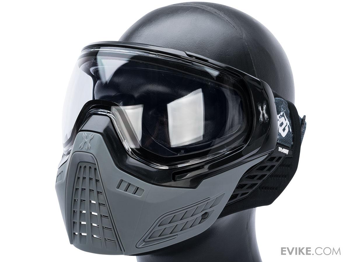 HK Army KLR Full Face Mask w/ Evike.com Headband (Color: Slate / Clear ...