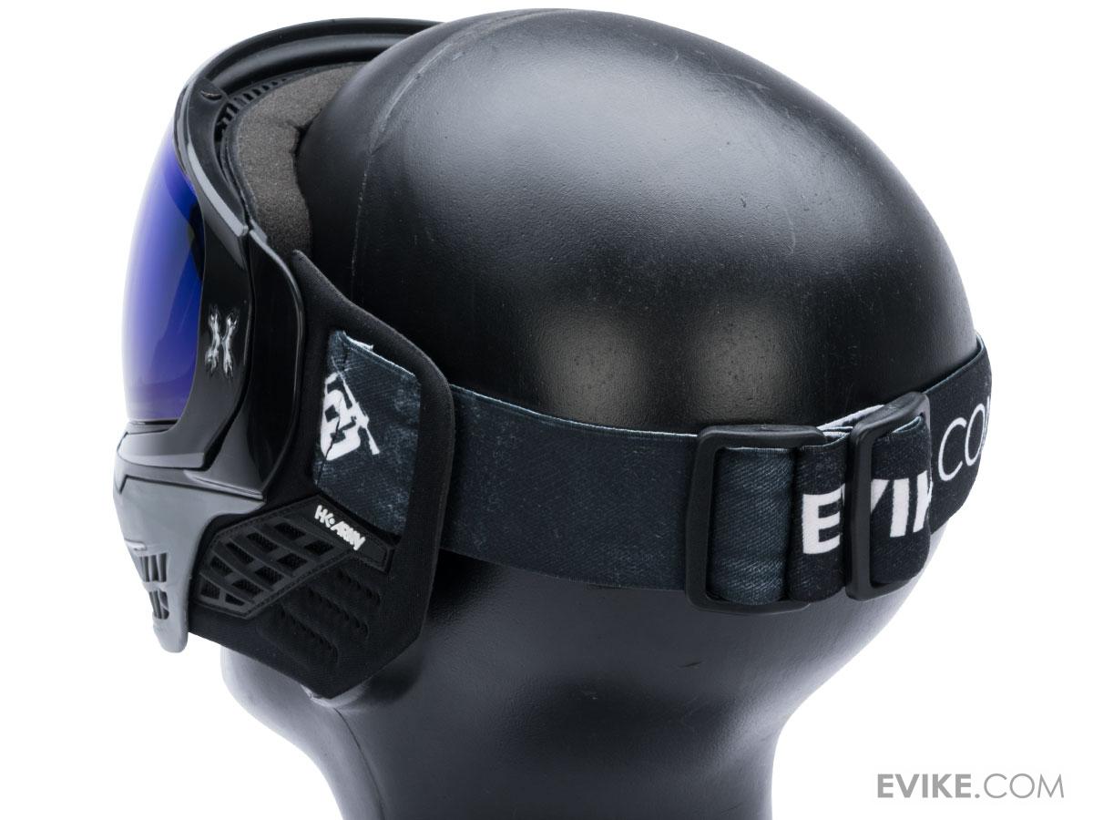 HK Army KLR Full Face Mask w/ Evike.com Headband (Color: Slate / Arctic ...