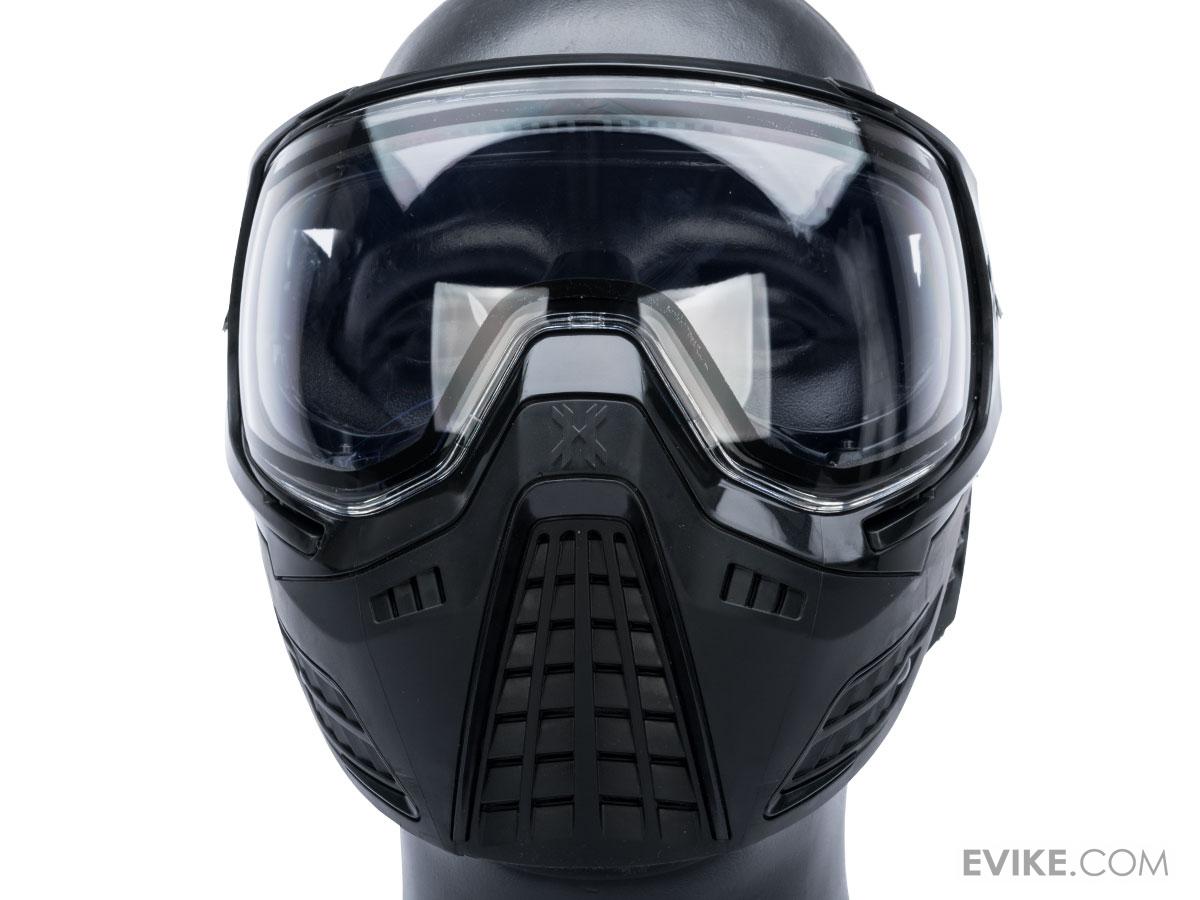 HK Army KLR Full Face Mask w/ Evike.com Headband (Color: Onyx / Clear ...