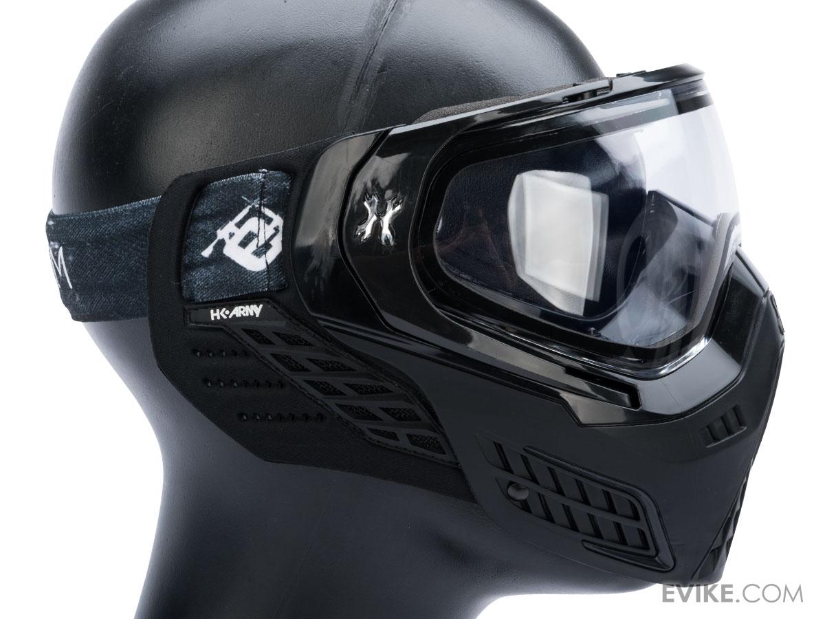HK Army KLR Full Face Mask w/ Evike.com Headband (Color: Onyx / Clear ...