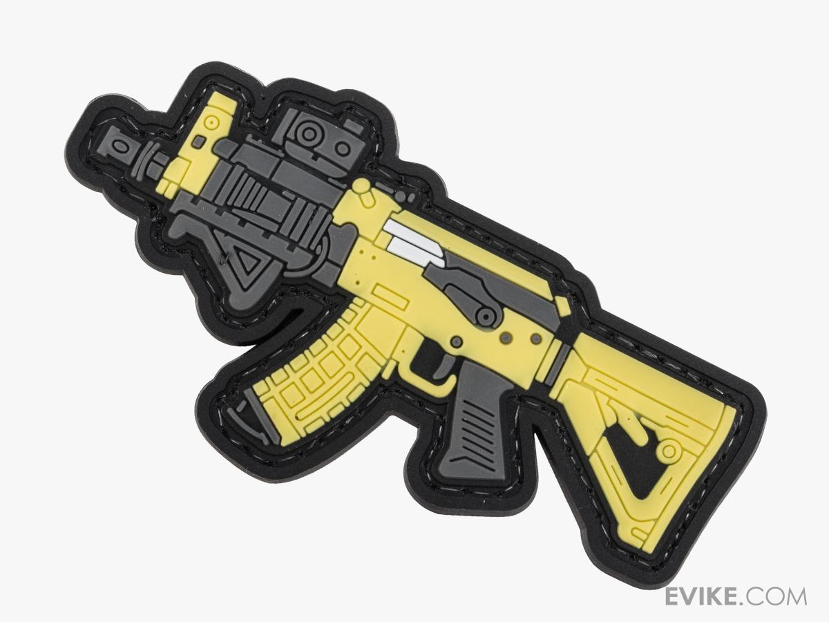 Evike.com PVC Morale Patch "Mini Gun" Series (Model: Contractor AK ...