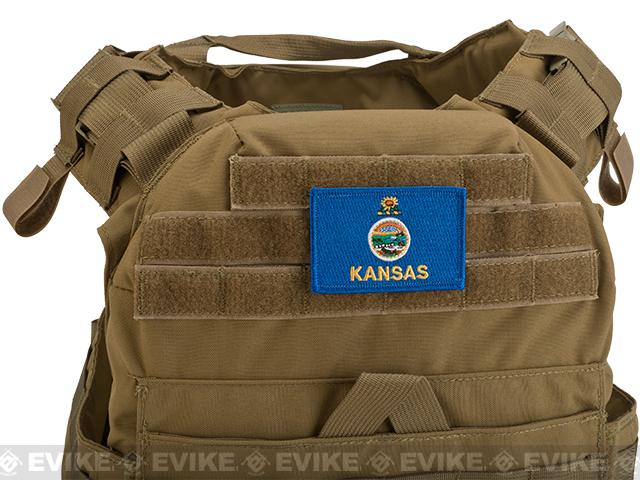 Evike.com Tactical Embroidered Flag Patch (State: Kansas "The Sunflower ...
