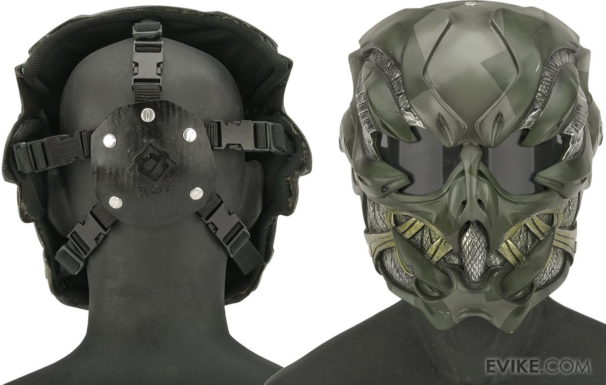Evike.com R-Custom Fiberglass "Crysis Gunner" Half Face Mask (Color ...
