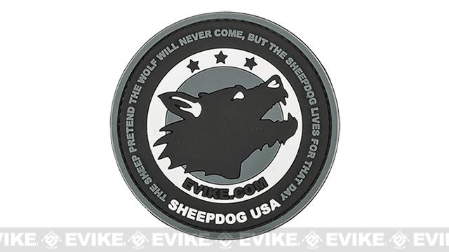 PVC "Sheep Dog" Hook and Loop Patch - Black, Tactical Gear/Apparel ...