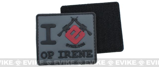 Evike "I Heart Op Irene" PVC Hook and Loop Morale Patch, Tactical Gear ...