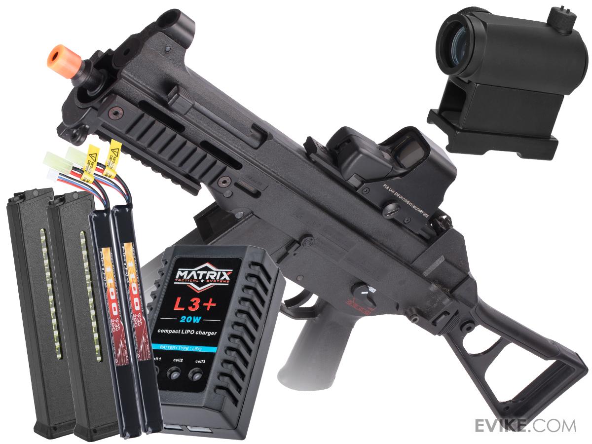 H&K UMP Competition Series Airsoft AEG Rifle by Umarex (Color: Black / Go Airsoft Package ...