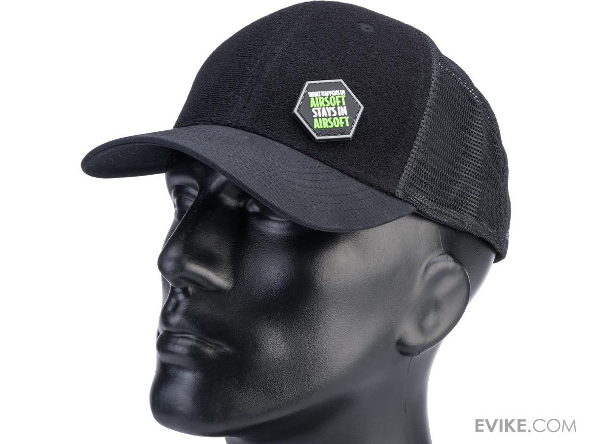 Evike.com "Patch Panel" Mesh Adjustable Tactical Ball Cap (Color: Black ...