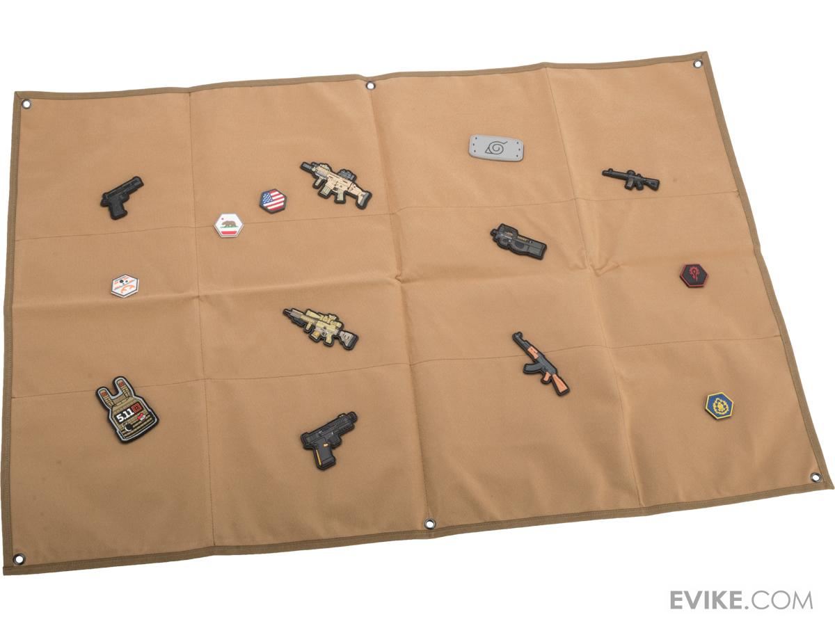 Evike.com Hook & Loop Patch Wall / Patch Holder (Color: Coyote Brown ...