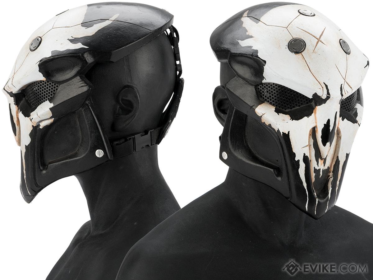 Evike.com R-Custom Fiberglass "Reaper" Full Face Mask (Color: Bone ...