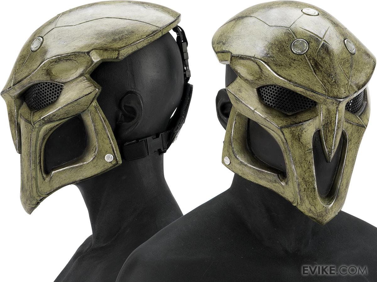 Evike.com R-Custom Fiberglass "Reaper" Full Face Mask (Color: Algae ...
