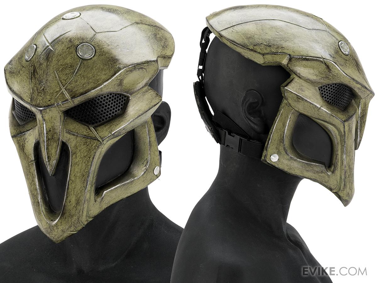 Evike.com R-Custom Fiberglass "Reaper" Full Face Mask (Color: Algae ...