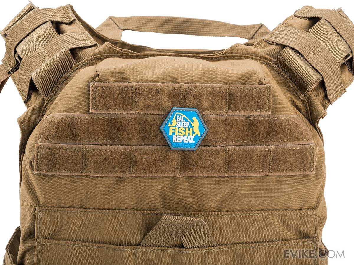 "Operator Profile PVC Hex Patch" Fishing Series 2 (Style: Eat Sleep ...