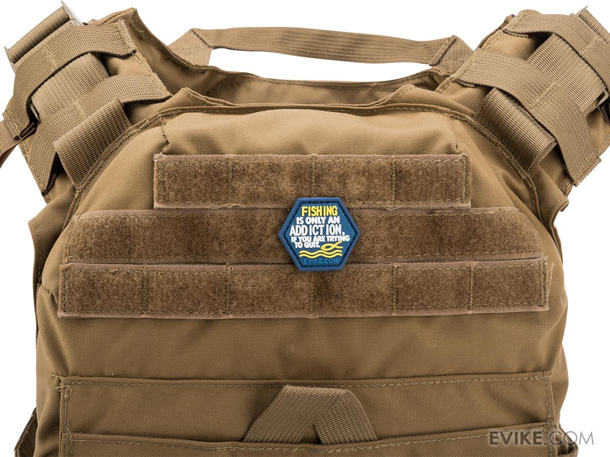 "Operator Profile PVC Hex Patch" Fishing Series 2 (Style: Fishing Addiction), Tactical Gear ...