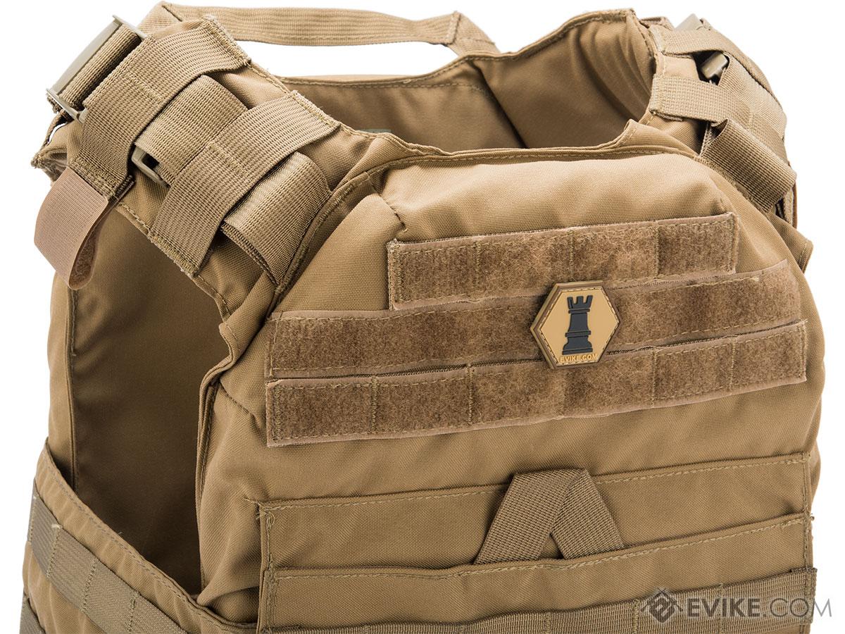 "Operator Profile PVC Hex Patch" Chess Series (Piece: Rook / Tan ...