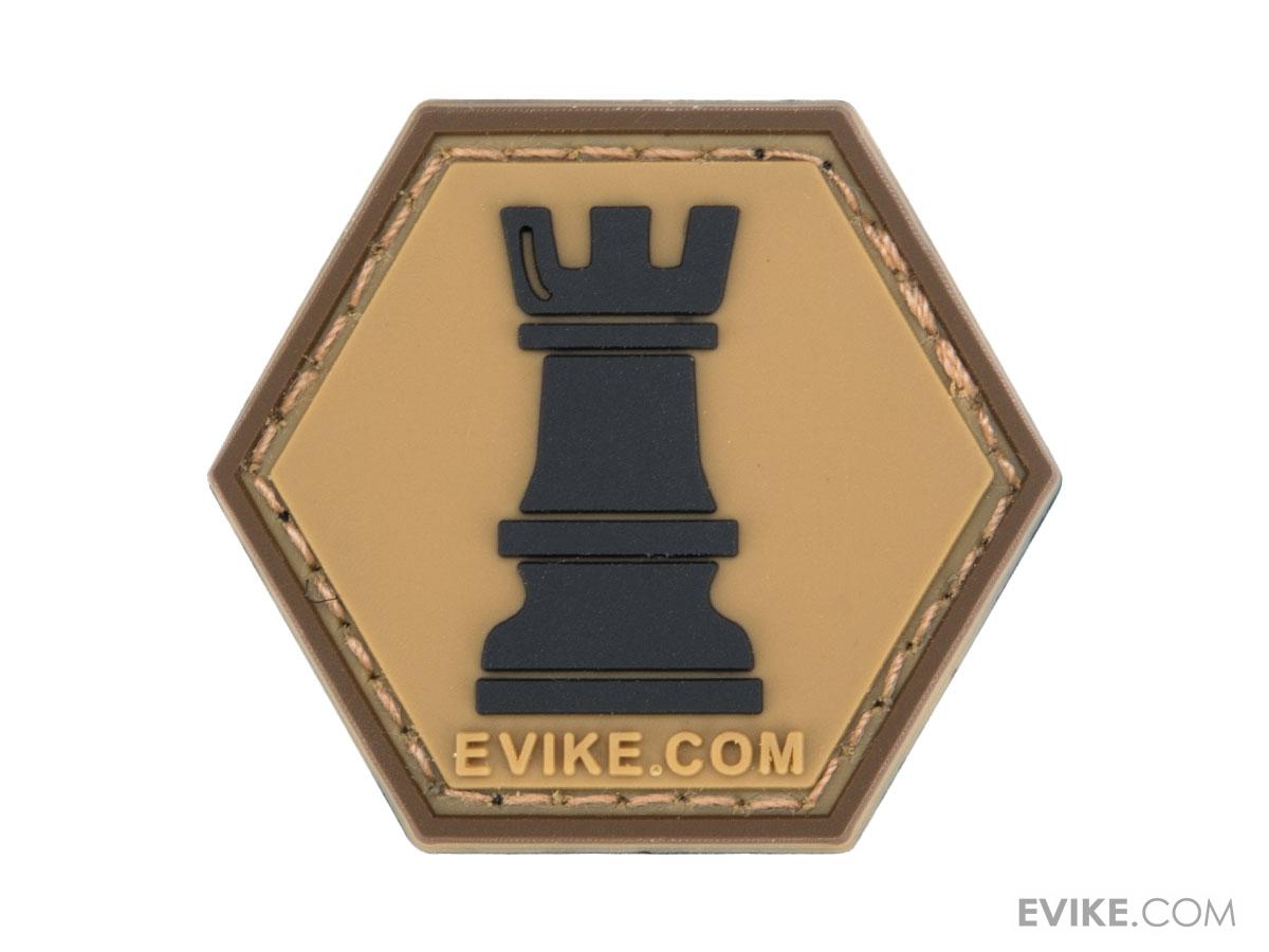 "Operator Profile PVC Hex Patch" Chess Series (Piece: Rook / Tan ...