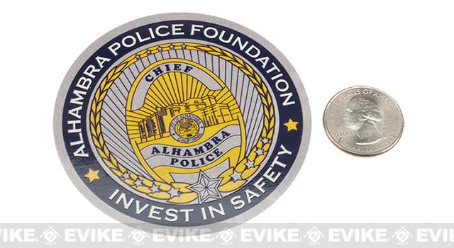 Evike.com 3" Alhambra Police Foundation Die Cut Vinyl Sticker, Evike ...