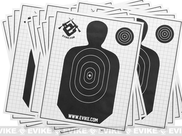 Evike Professional Paper Range Target - Pack of 20, Accessories & Parts ...