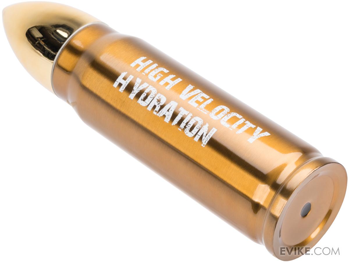 Evike.com Stainless Steel "High Velocity Hydration" Bullet Water Bottle ...