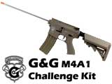 G&G "M4 Challenge Kit" Electric Blowback Combat Machine Airsoft AEG ...