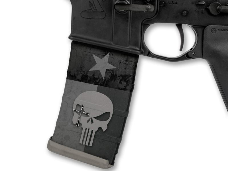 USA Punisher Mag Wraps Chris Kyle Punisher Series (Color: Stealth Black ...